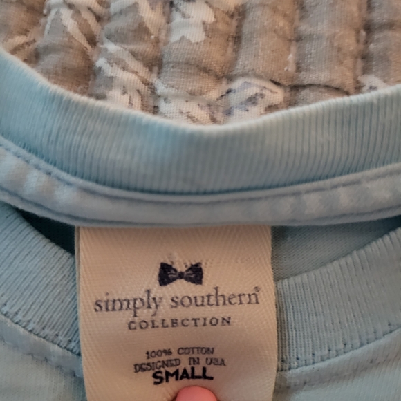 Simply Southern | Tops | Simply Southern Blue Tshirt Georgia Collection ...